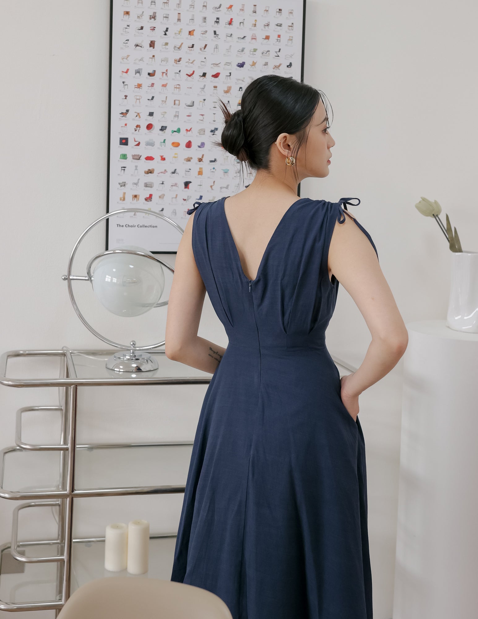 Livia Dress In Navy